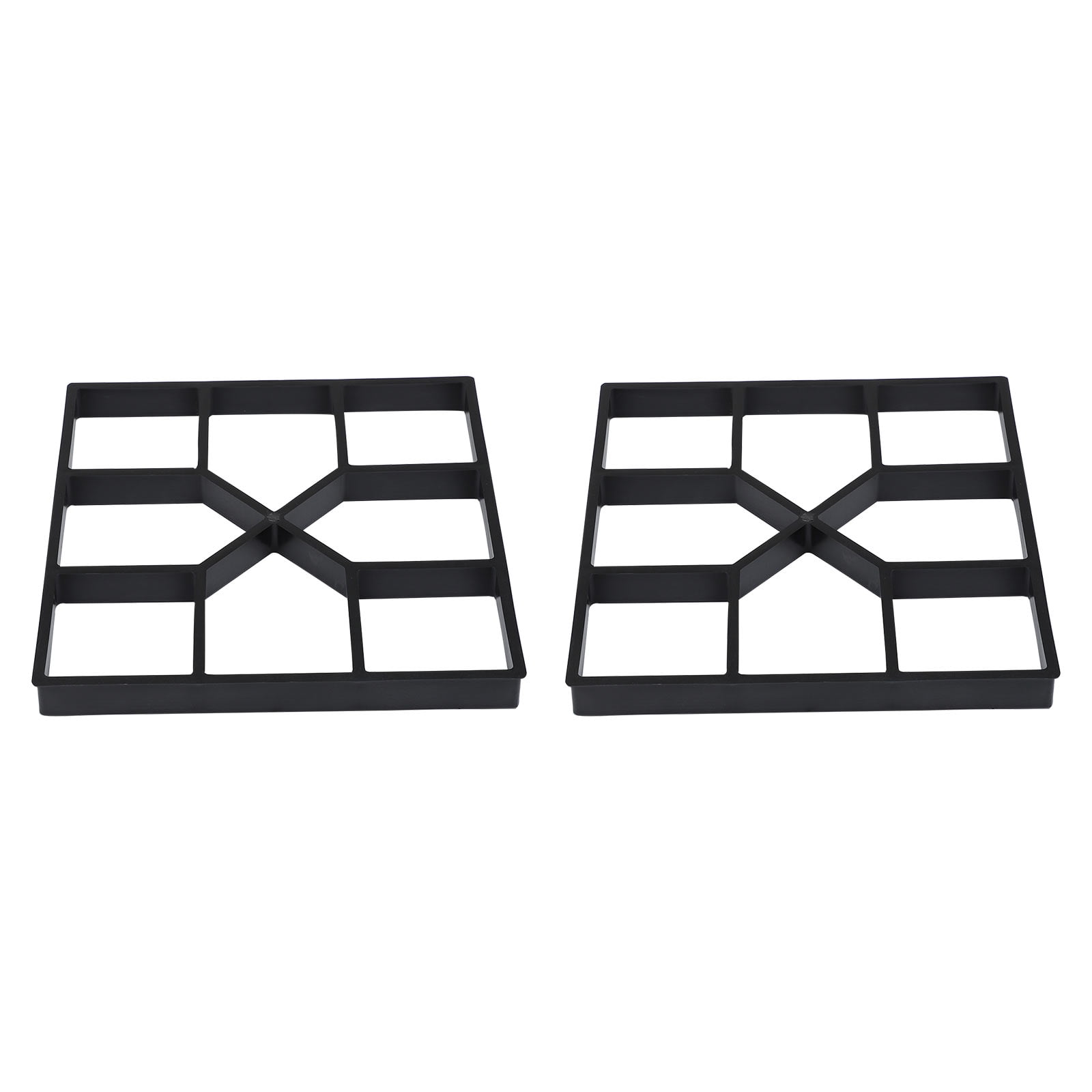 2pcs Plastic DIY Path Maker Pavement Mold Reusable Concrete Cement Mold ...