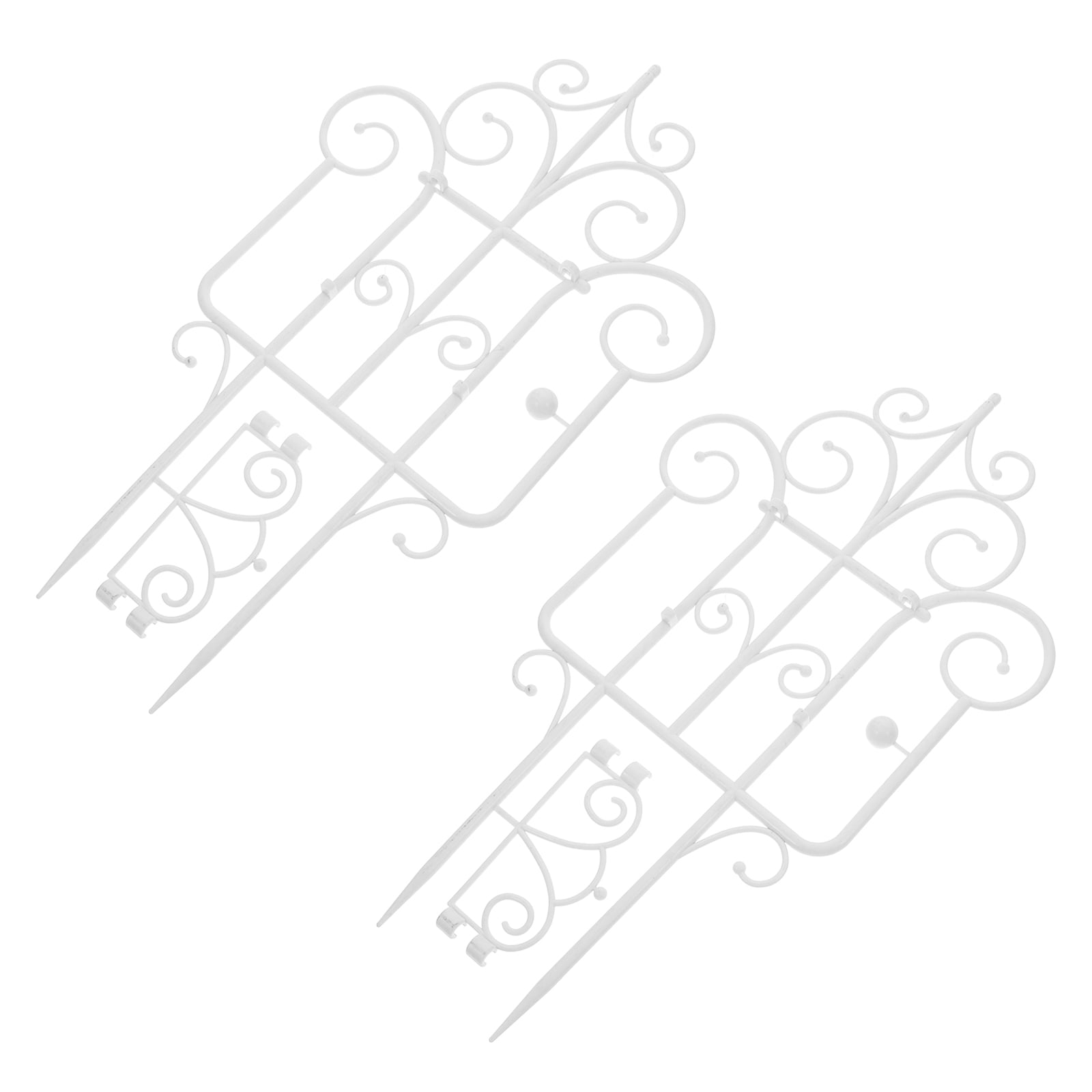 2pcs Plastic Fence Patio Fence Border Multi-use Landscaping Fence ...