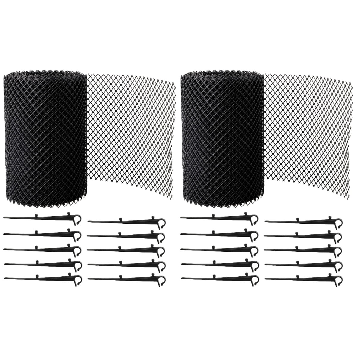 2pcs Plastic Gutter Guard Downspout Guard Mesh Plastic Rooftop Gutter ...