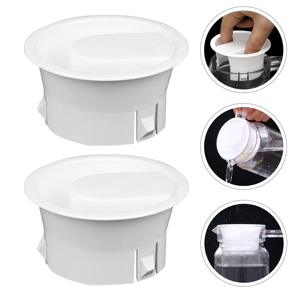 2pcs Plastic Pitcher Lids Jug Cover Replaceable Pitcher Lid For Water ...