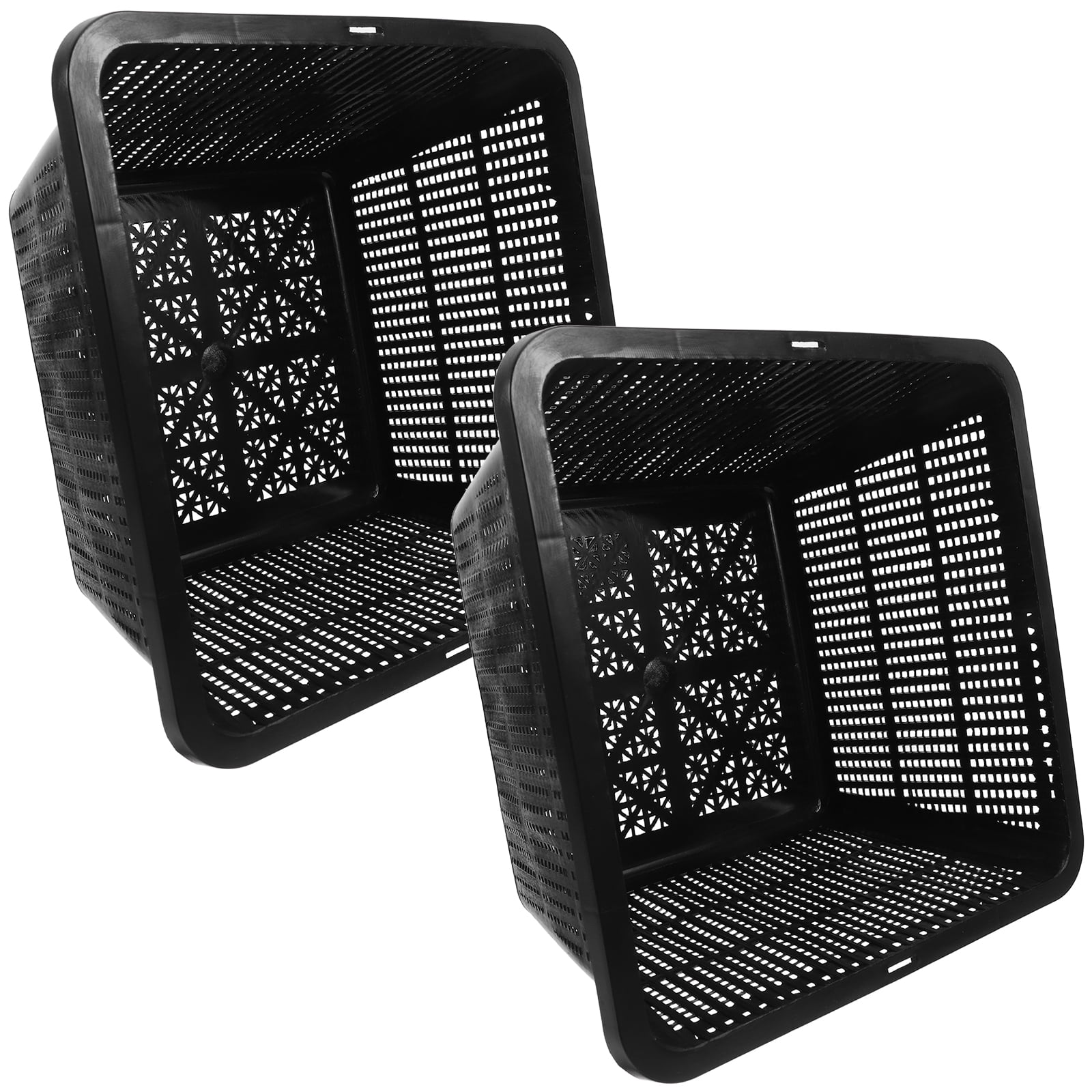 2pcs Plastic Planting Baskets for Hydroponic Gardening Portable Net ...