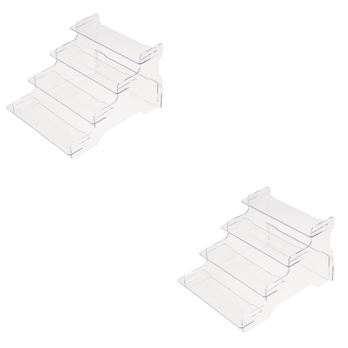 Qiysamall 2pcs Plastic Riser for Display Detachable Plastic Display ...