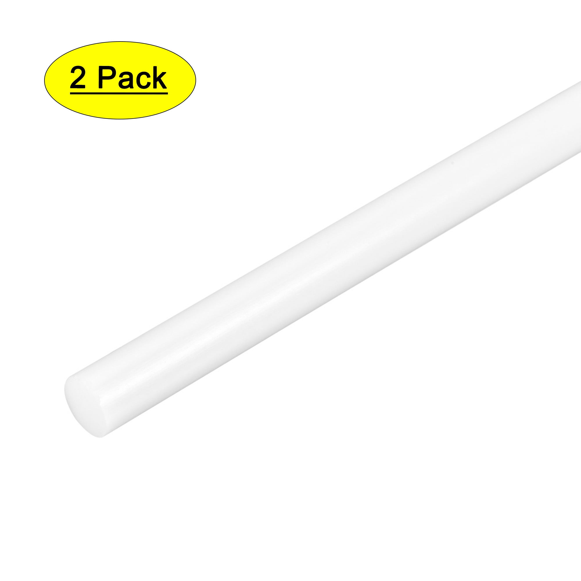 2pcs Plastic Round Rod 5/16" Dia 20" Length White (POM ...
