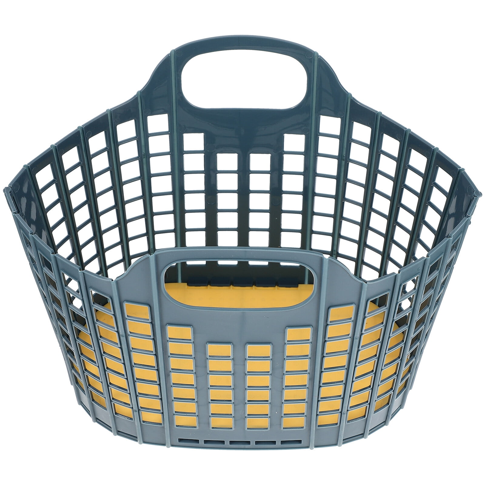 2pcs Plastic Storage Basket Handle Design Fruits Basket Shopping Basket ...