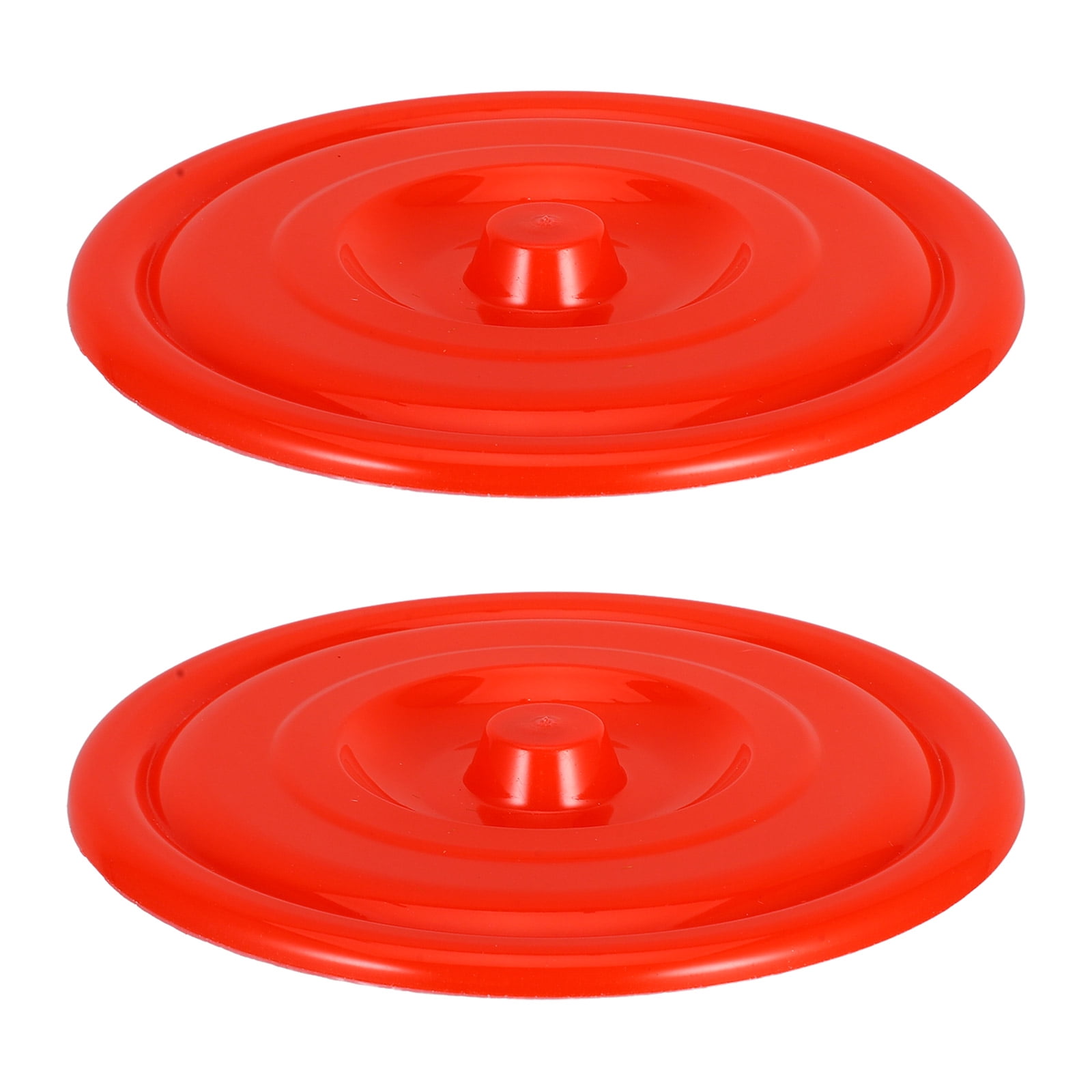 LIFKOME 2pcs Round Plastic Trash Can Lids Heavy Duty Replacement Cover ...