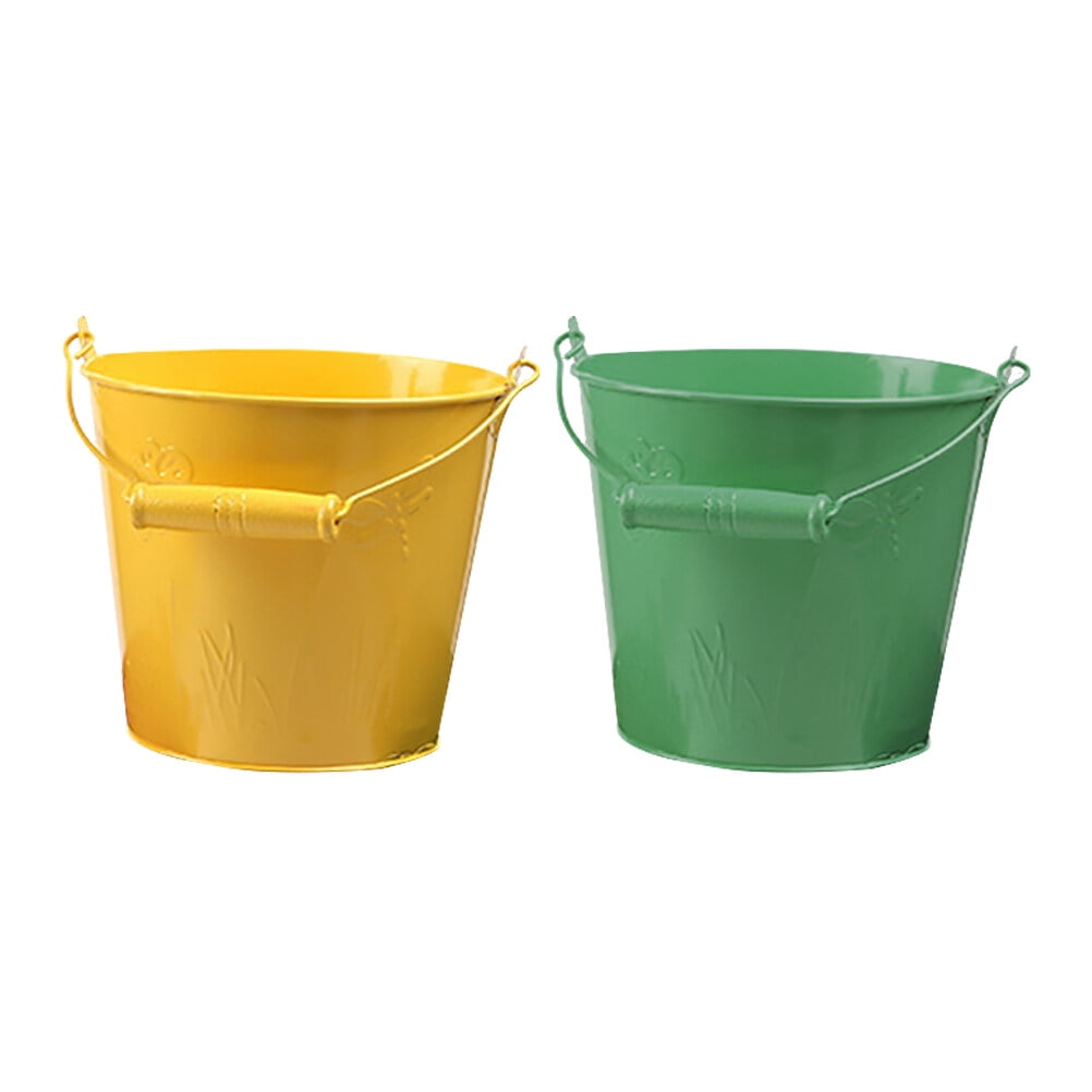 2pcs Play Sand Bucket Beach Toy Water Bucket Playthings Kindergarten ...