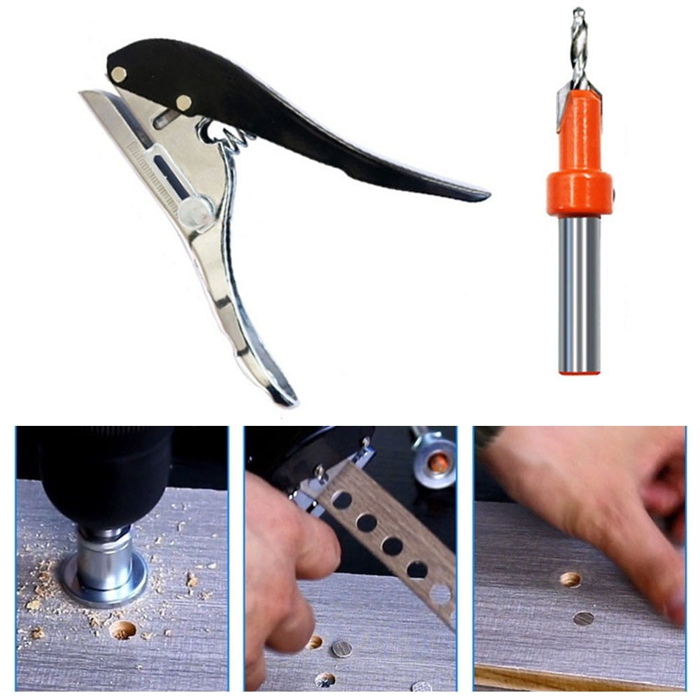 2pcs Plier Card Hole Punch Set With Countersink Drill Punches ...