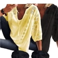 2pcs Plus Size Geometric Eyelet Tunic Top - 3/4 Sleeve Shirt (L-5XL ...