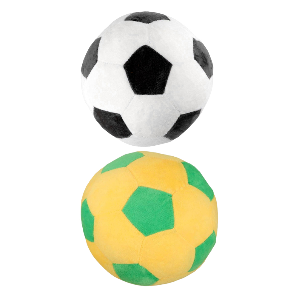 2pcs Plush Soccer Ball Pillow Football Decor Fluffy Balls Stuffed Toy ...