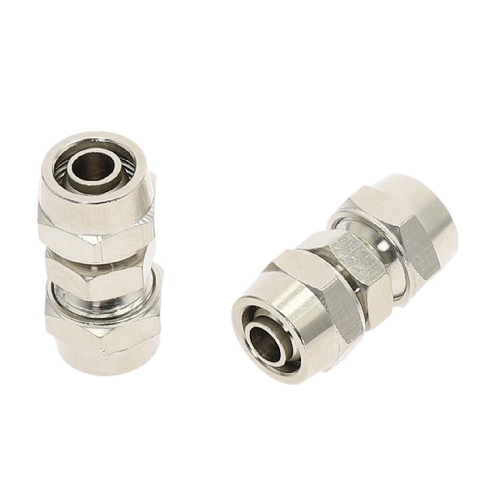 2pcs Pneumatic Fast Twist Fittings Air Tube Straight Push in Connectors ...