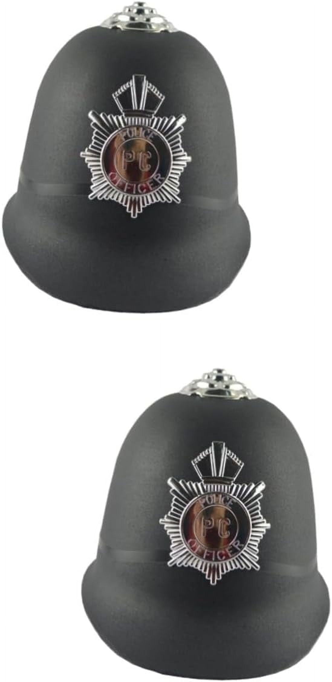 2pcs Police Security Cap English Bobby Helmet British Bobby Hat Adult Policeman Cap Party ...