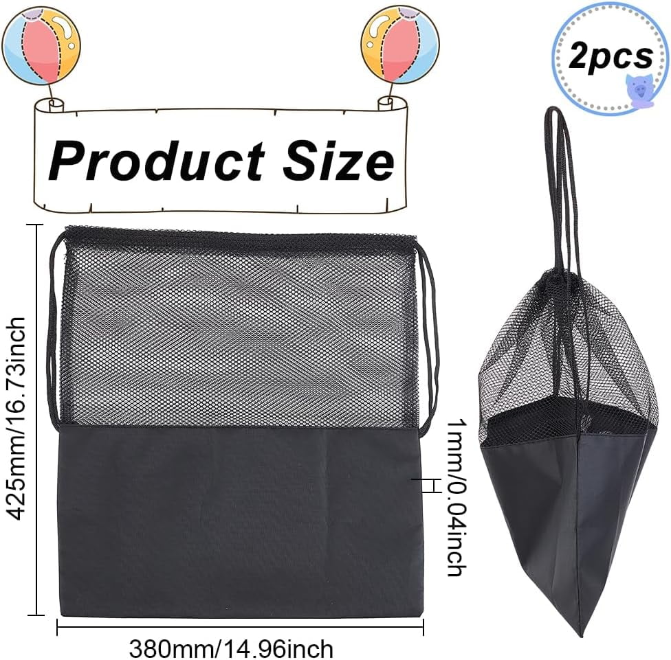 2pcs Polyester String Bags Multi-use Gym Drawstring bag Mesh Carry bag ...