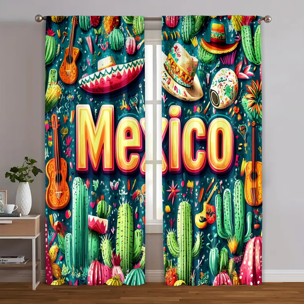 2pcs Popular Curtain Panels 2D print 2025-03-10_Cinco De Mayo10 ...