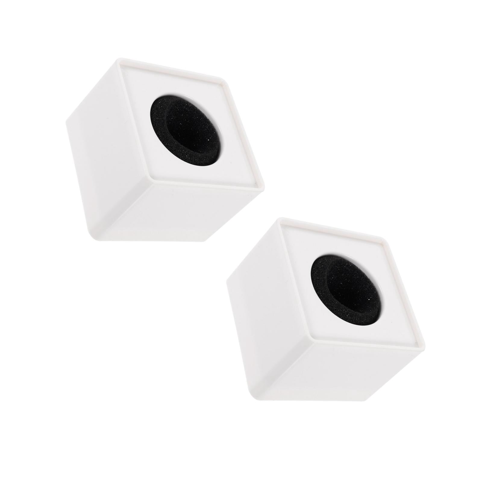 2pcs Portable ABS Injection Molding Square Cube Shaped Interview Mic ...