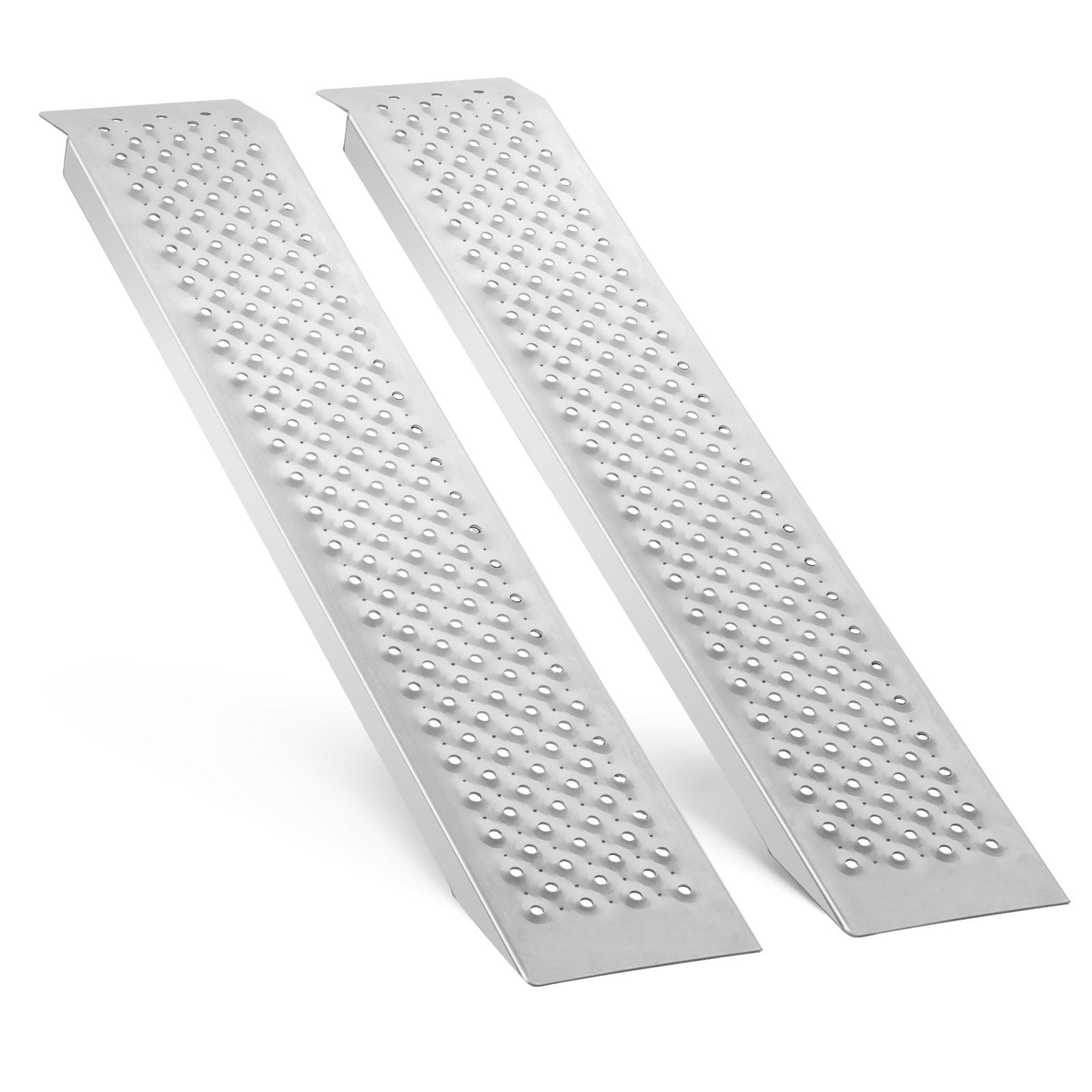 2pcs Portable Aluminum Loading Ramps 47.2"x8.5" Heavy Duty 880 Lbs ...