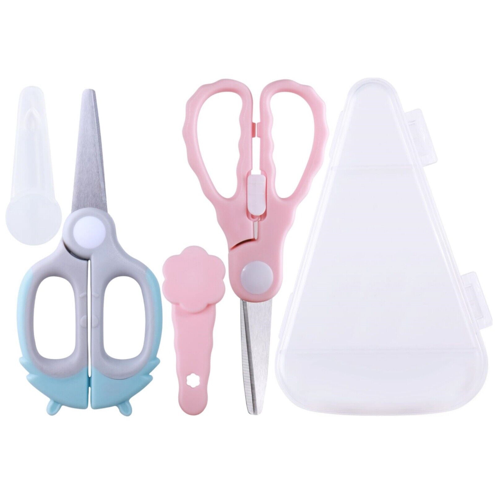 2pcs Portable Baby Food Scissors Kicthen Shears with Safety Lock ...