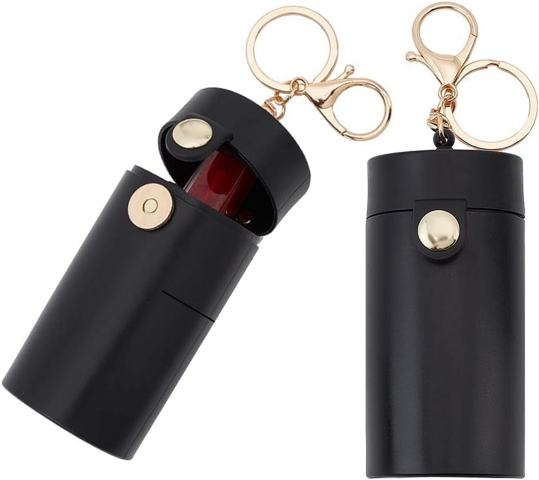 2pcs Portable Chapstick Keychain Holder 6.1 Inch Lipstick Case with ...