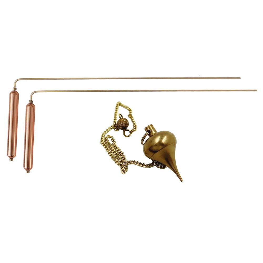 2pcs Portable Copper Shanked Sounder Wand Divination Wand Professional ...