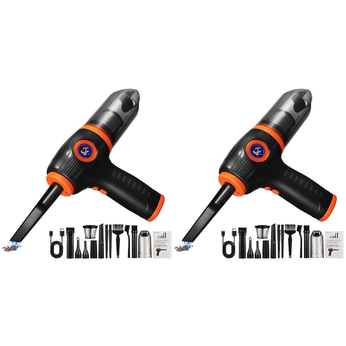 2pcs Portable Cordless Air Duster, Compressed Air Duster for PC ...