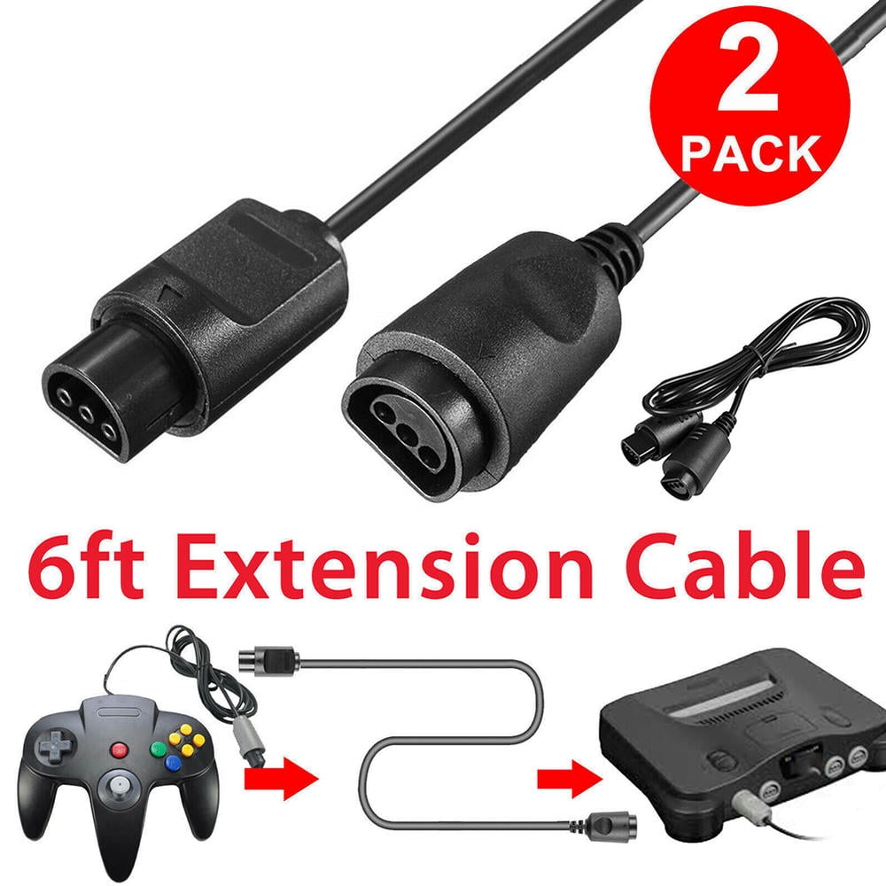 2pcs Portable Plug And Play Lengthened Adapter Game Console Practical ...