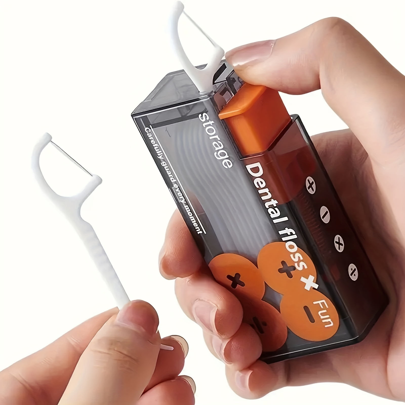 2pcs Portable Press and Auto Pop Floss Box - High Appearance Floss Box ...