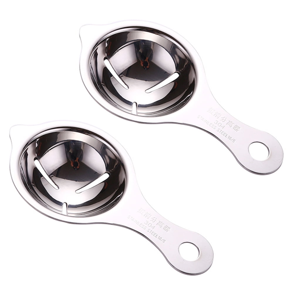 2pcs Portable Separator Divider Extractor Stainless Steel Whites Yolk ...