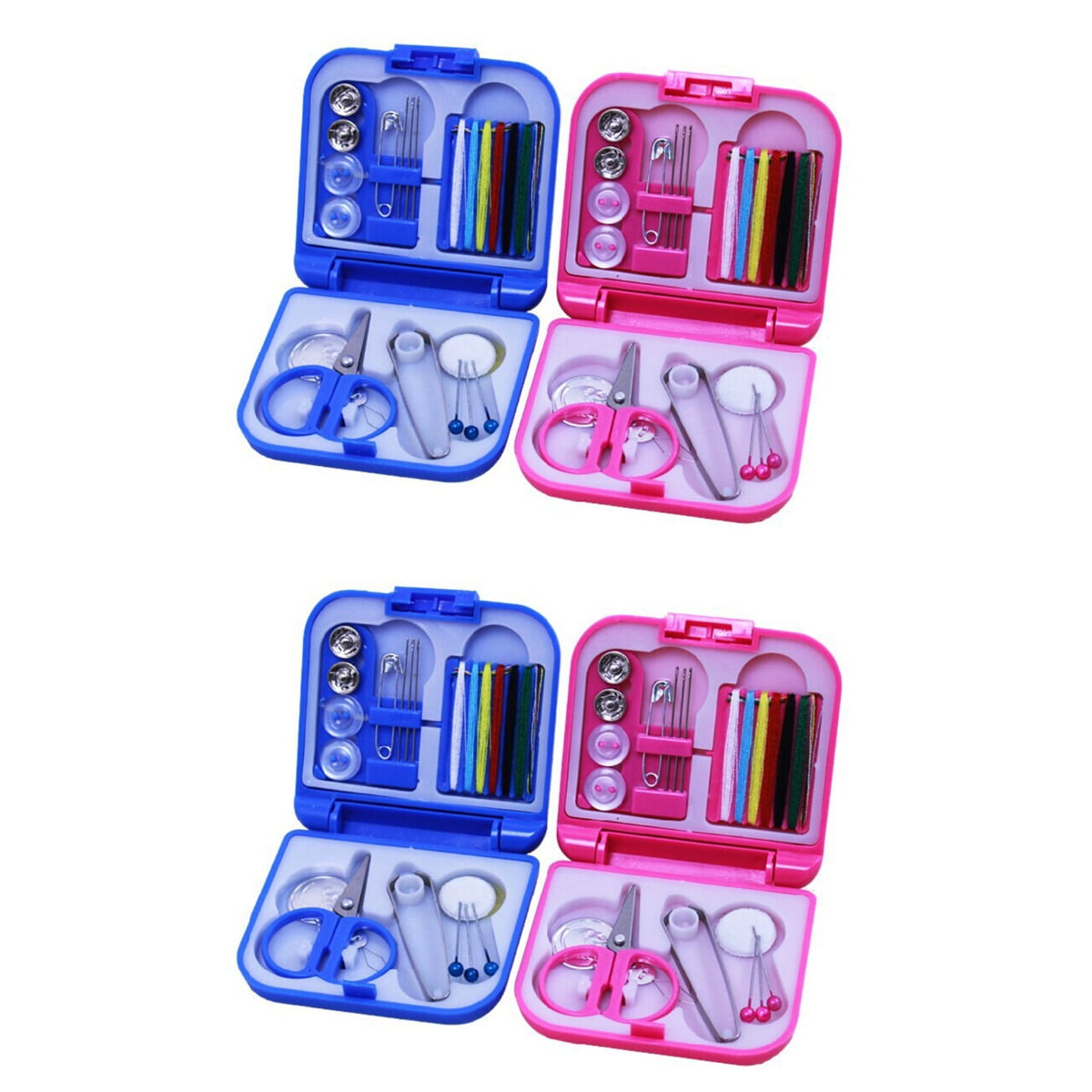 2pcs Portable Sewing Kit Mini Travel Box Sewing Tools DIY Kits Needle ...