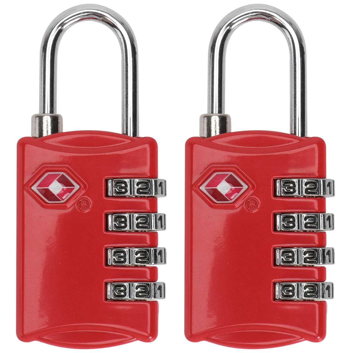 2pcs Portable TSA Approved Security Luggage Lock 3- Combination ...