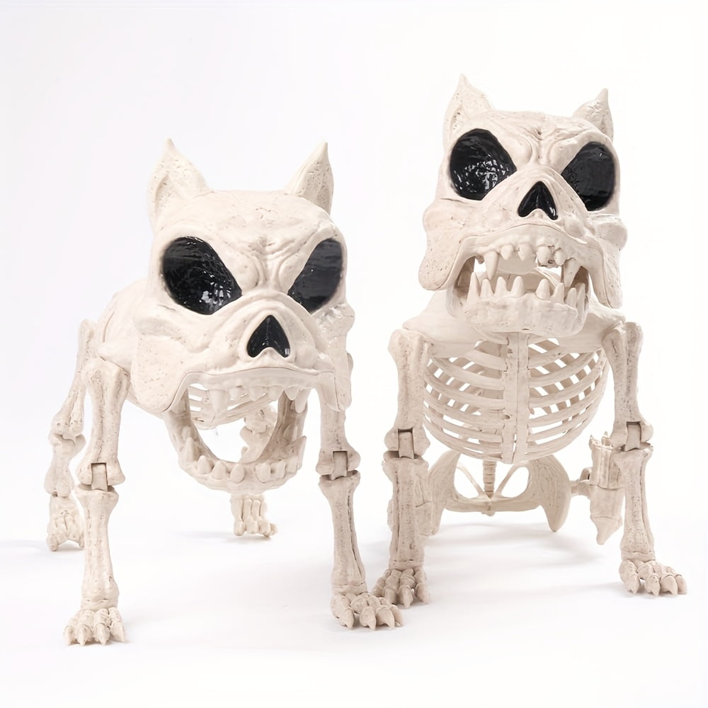 [2pcs Poseable Dog Skeleton] SYNCFUN 2pcs 16" Poseable Dog Skeleton ...