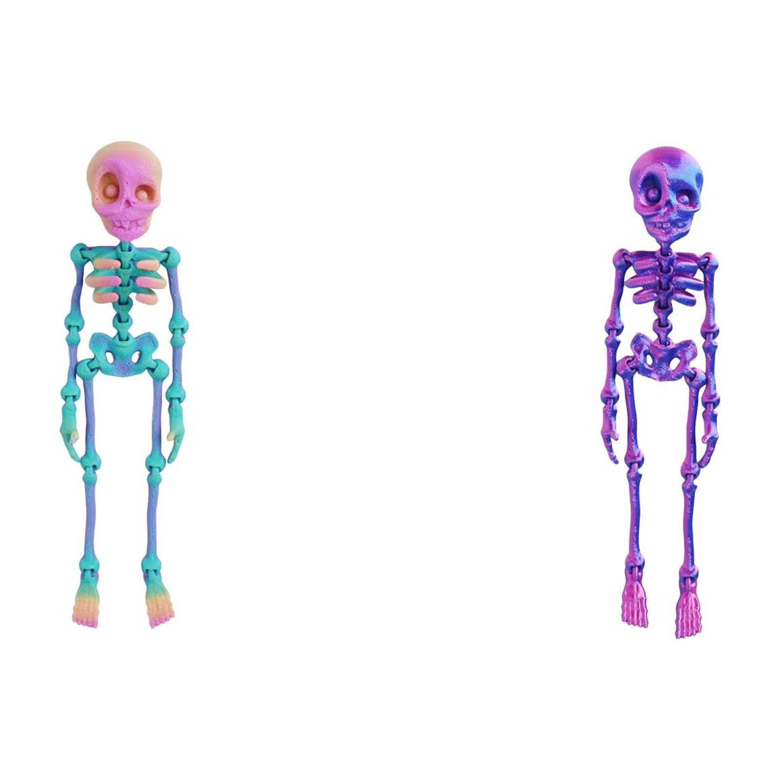 2pcs Poseable Skeleton Fridge , 3D Printed Unique Funny Full Body ...