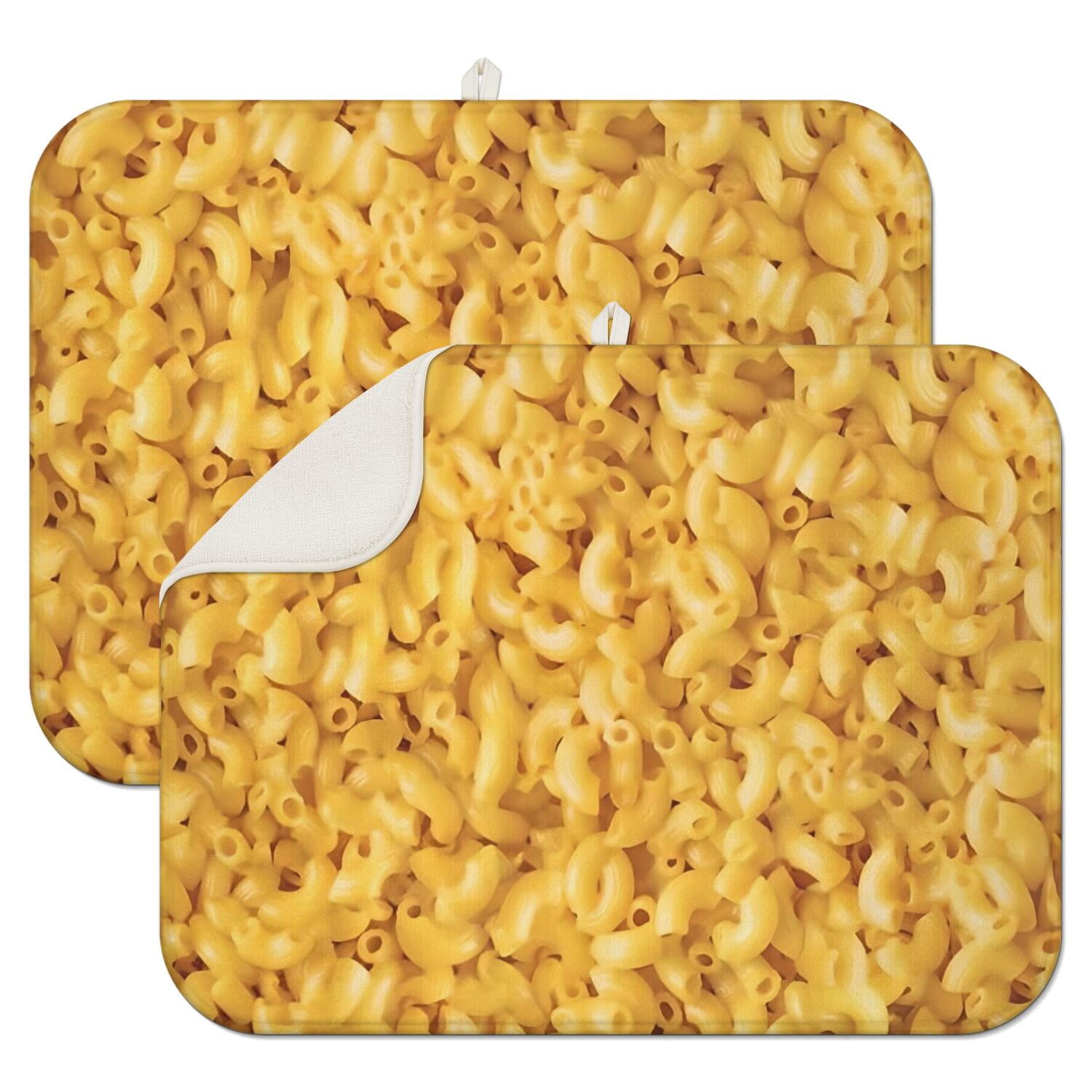 2pcs Potato Fries Themed Dish Drying Mats - Crispy Fries Design ...