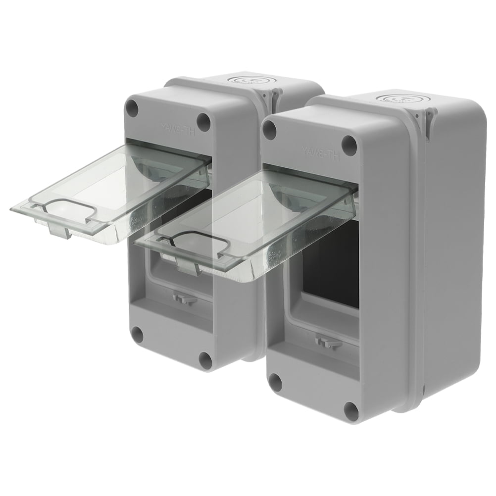 FONDOTIN 2Pcs Outdoor Grey Electrical Panel Box Cover Weatherproof ...