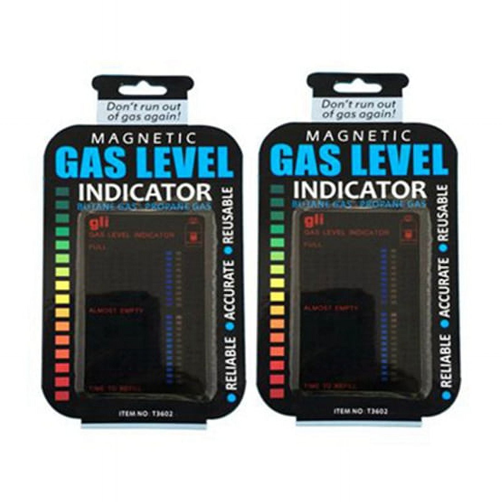 2pcs Practical Propane Fuel Gas Tank Level Indicator Magnetic Gauge ...