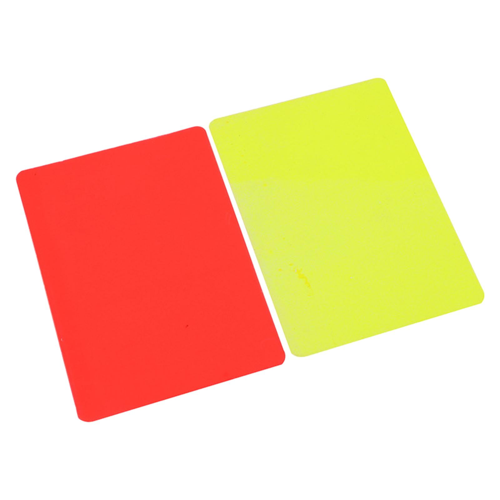 2pcs Professional Referee Cards Soccer Red Cards Yellow Cards Soccer ...