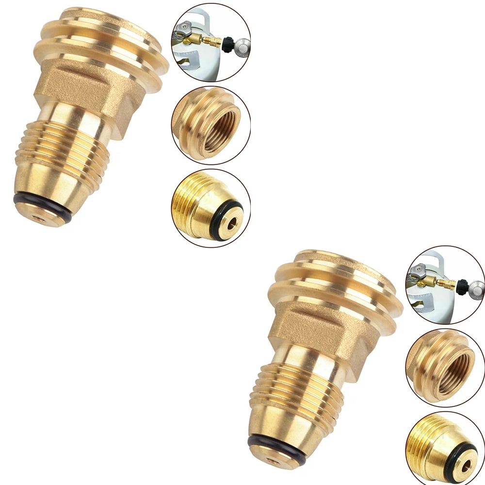 2pcs Propane Tank Adapter, POL to QCC-1 Propane Fittings, Converts 100 ...