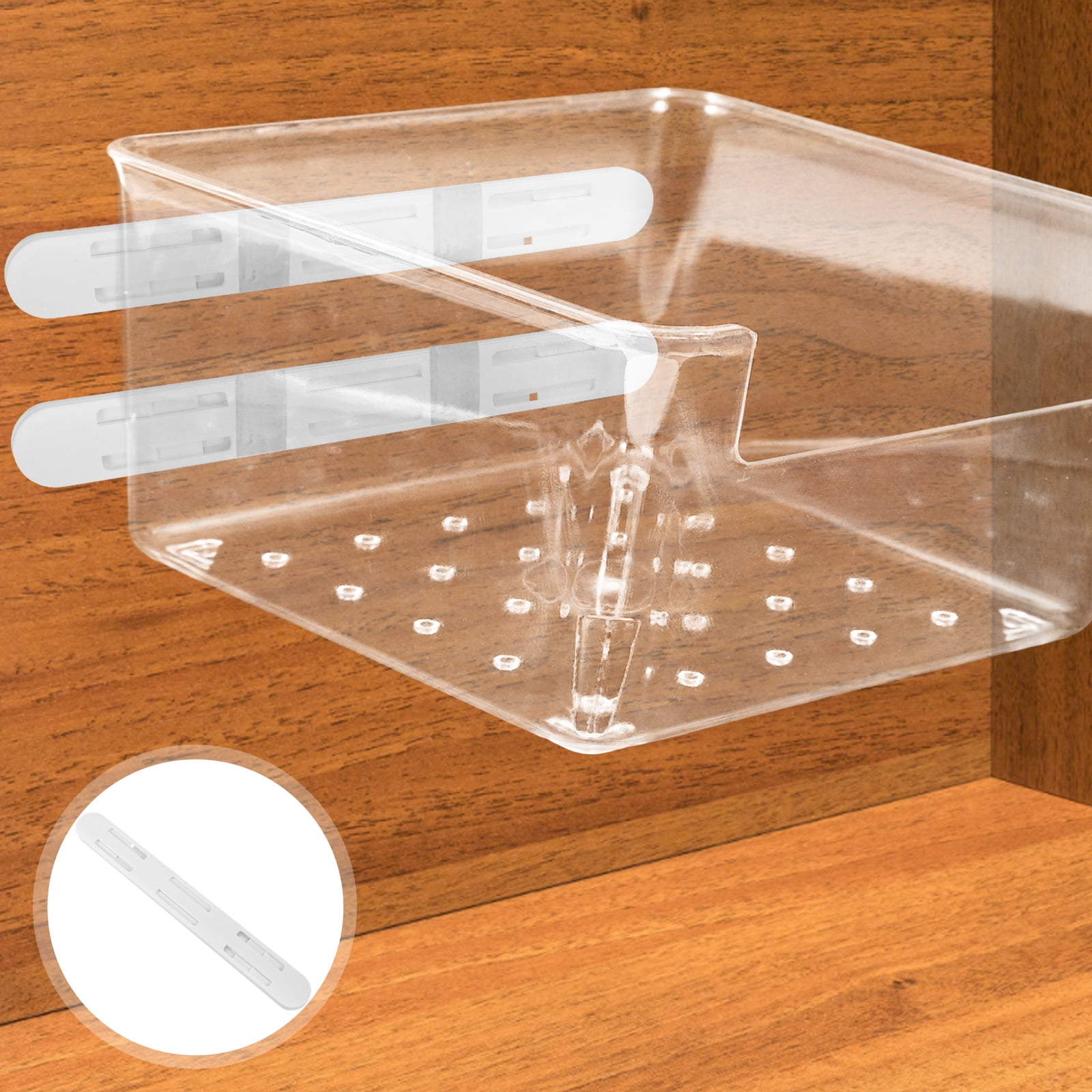 2pcs Pull Out Sliders Rails For Cabinet Box And Bins Kitchen Cupboard ...