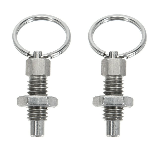 2pcs Pulls Ring Indexing Plunger Stainless Steel Retractable Spring ...
