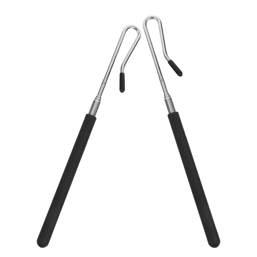 2pcs Extendable Hand Puppet Joystick Rods with Protective Sleeve, Black ...