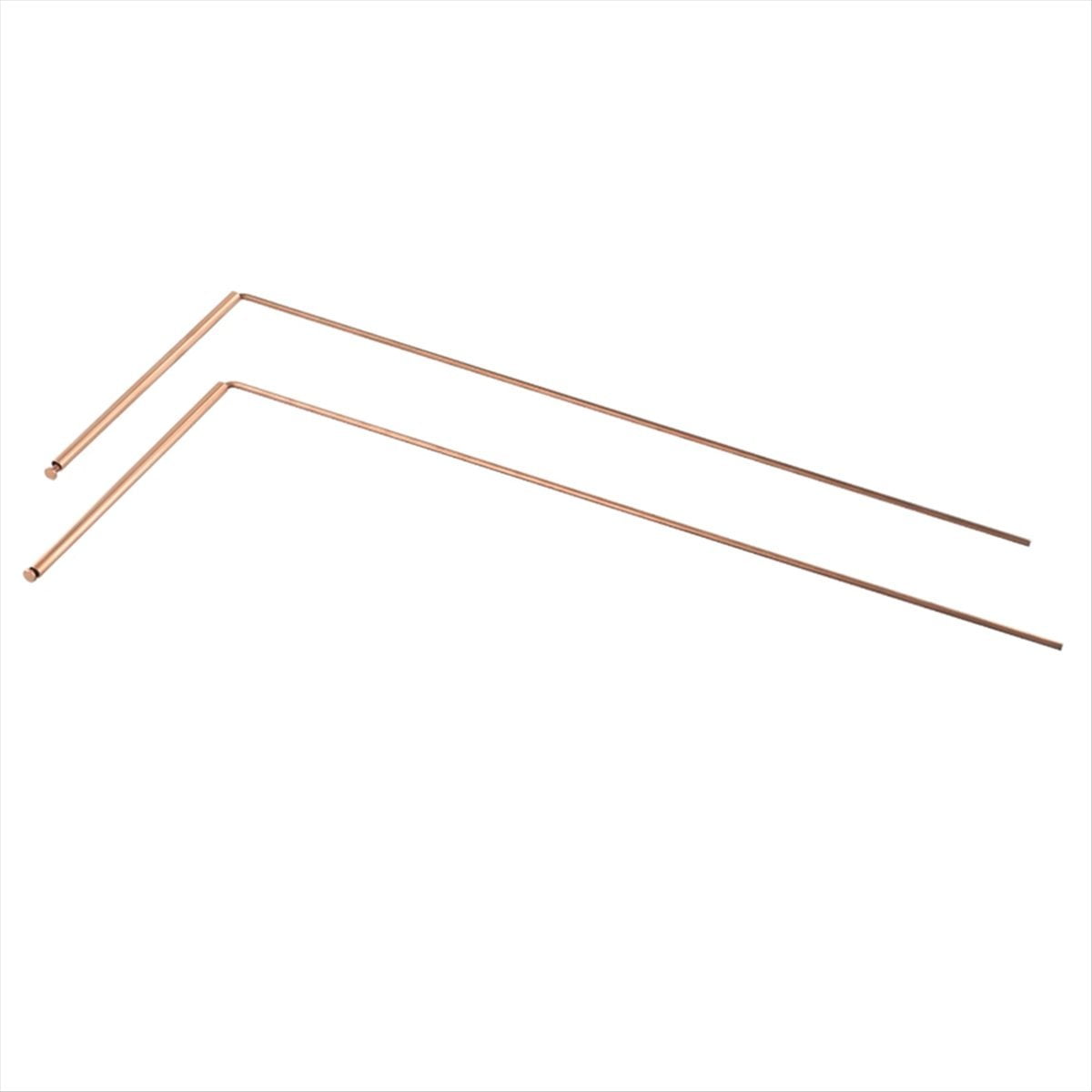 2pcs Pure Copper Metal Detector Rod Water Witching Portable Dragon ...