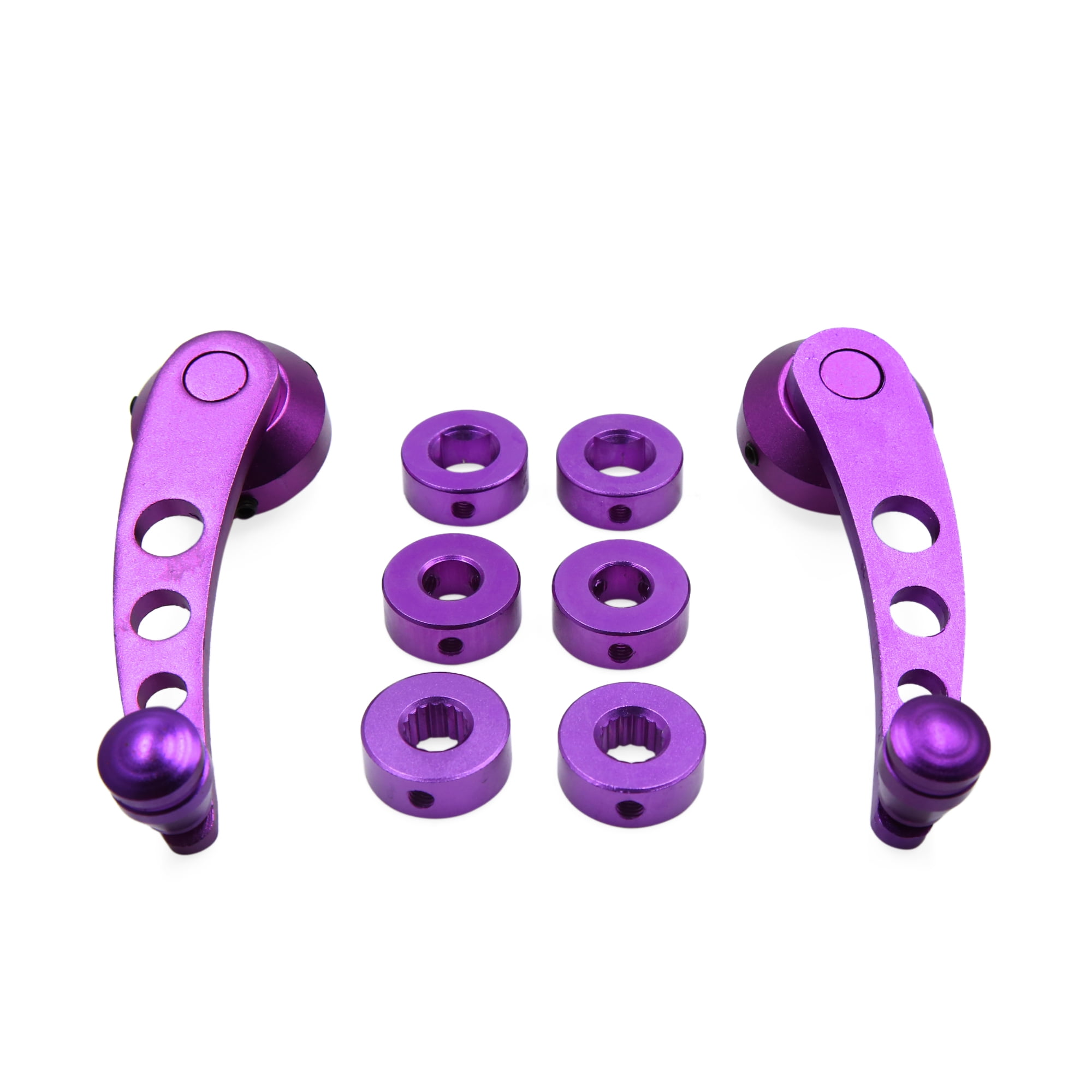 2pcs Purple Universal Aluminum Alloy Car Door Window Handle Cranks ...