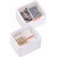 2pcs Qtips Holder - Large Cotton Swabs Dispenser Bathroom Canisters ...
