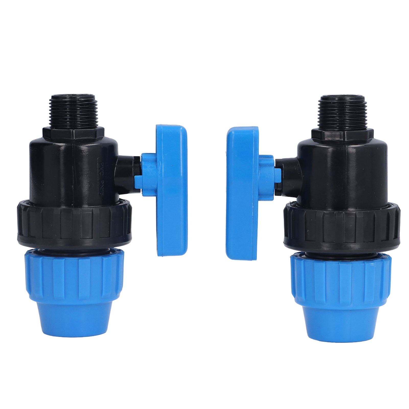 2pcs Quick Connector Ball Valve G3/4 Male Thread Plastic Ball Valve for ...