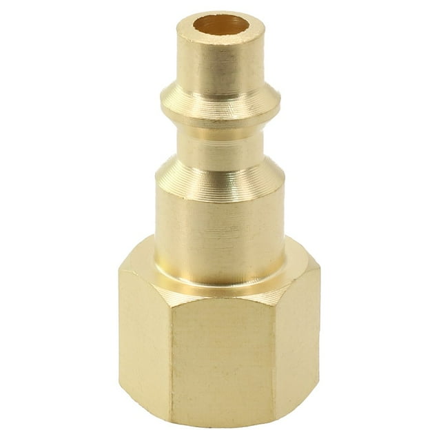 2pcs Quick Connector Brass 1/4 NPT Air Line Hose Compressor Connectors ...