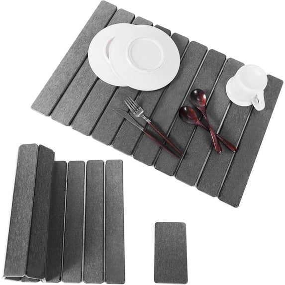 2pcs Quick-Dry Diatomaceous Earth Stone Dish Drying Mat, Instant ...