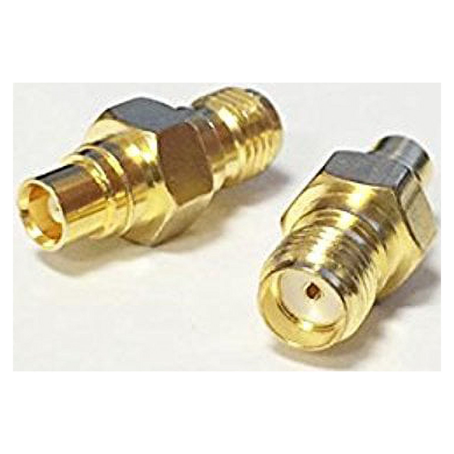2pcs RF coaxial coax adapter SMA female to MCX female straight ...