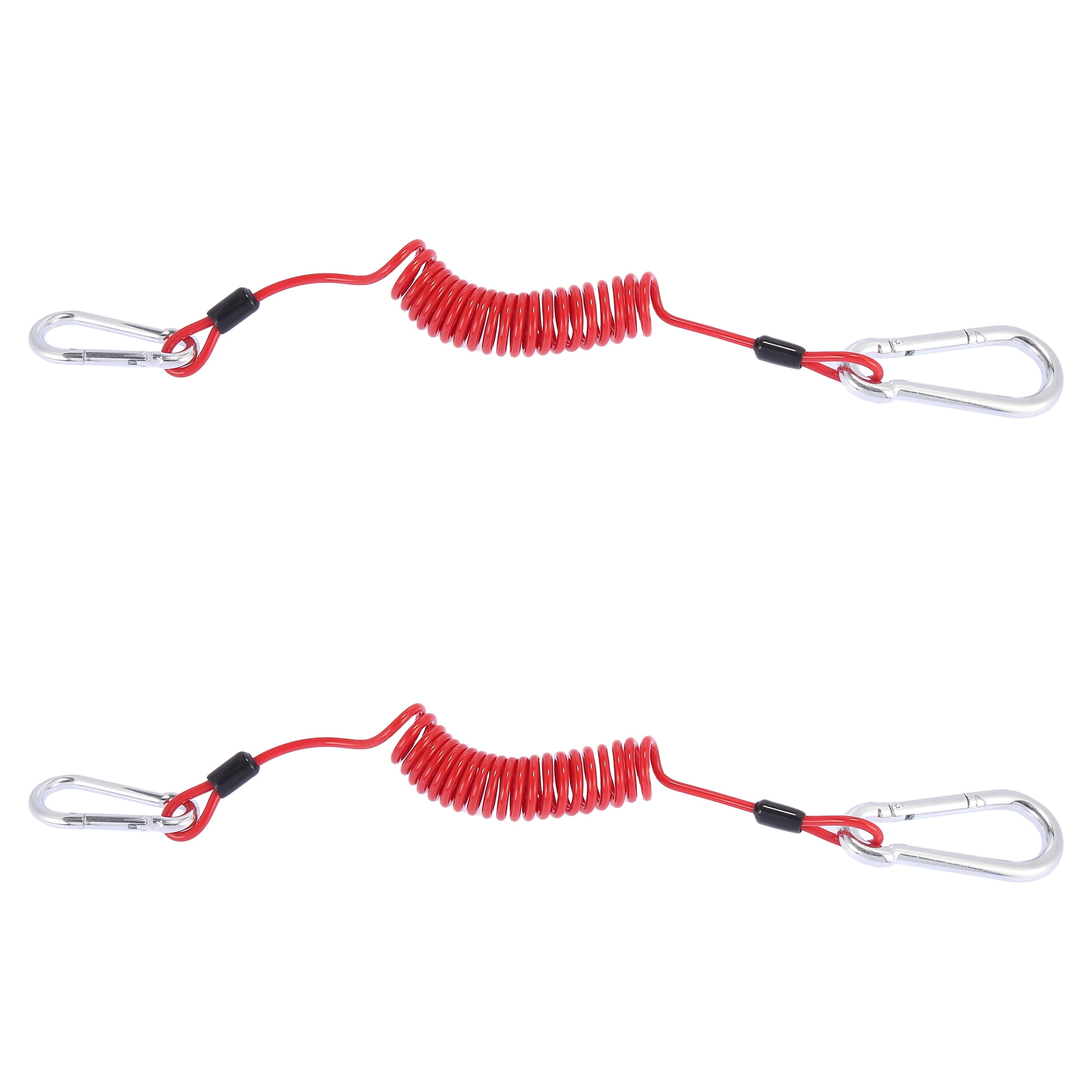 2pcs RV Trailer Breakaway Trailer Brake Cable Spring Towing Coiled Wire ...