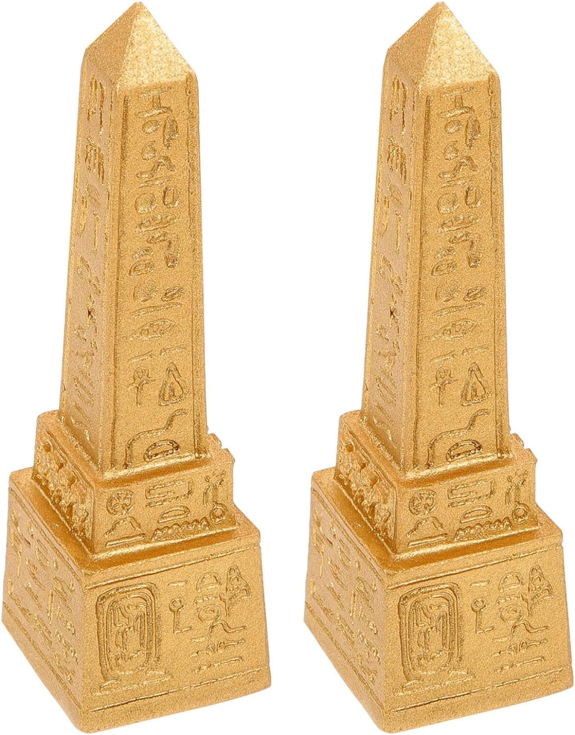 2pcs of Ra Desert Obelisk with Hieroglyphs Statue, Ancient Egypt Statue ...