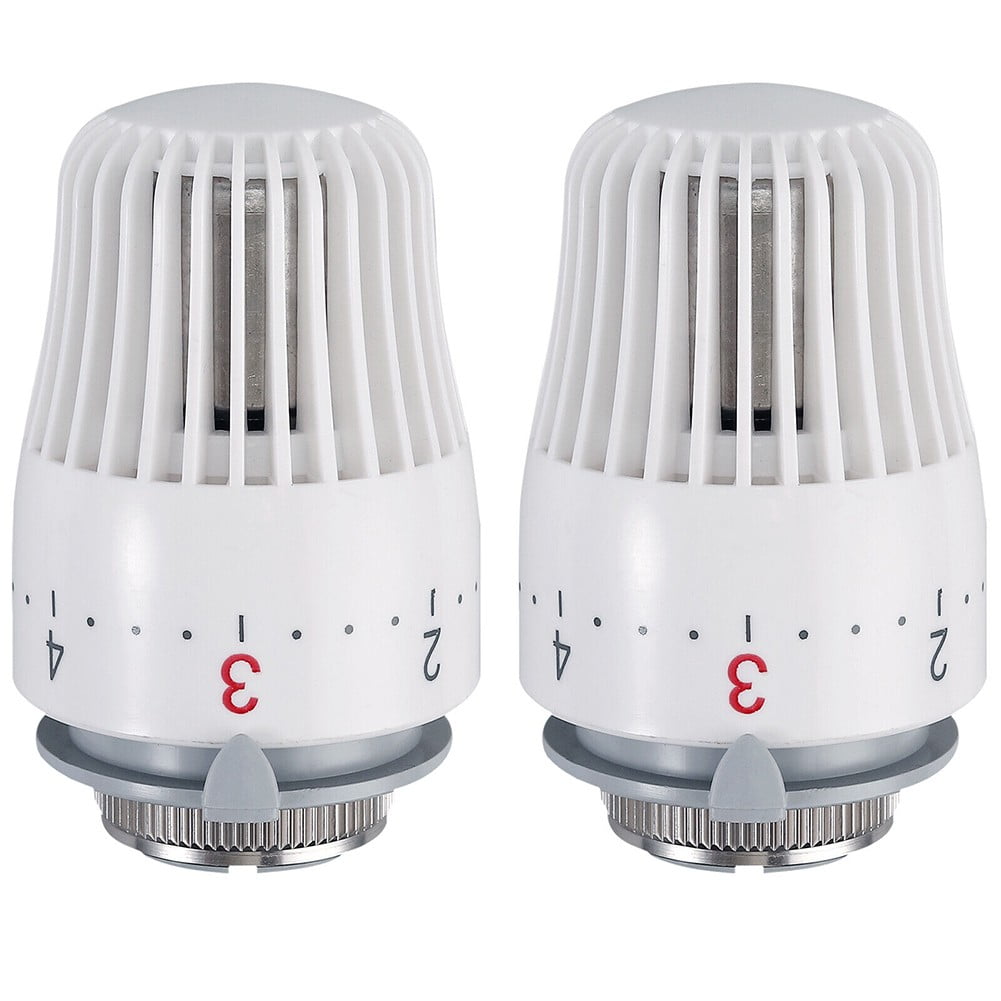 2pcs Radiator Thermostatic Head Heater Control Thermostat Tools Valve ...