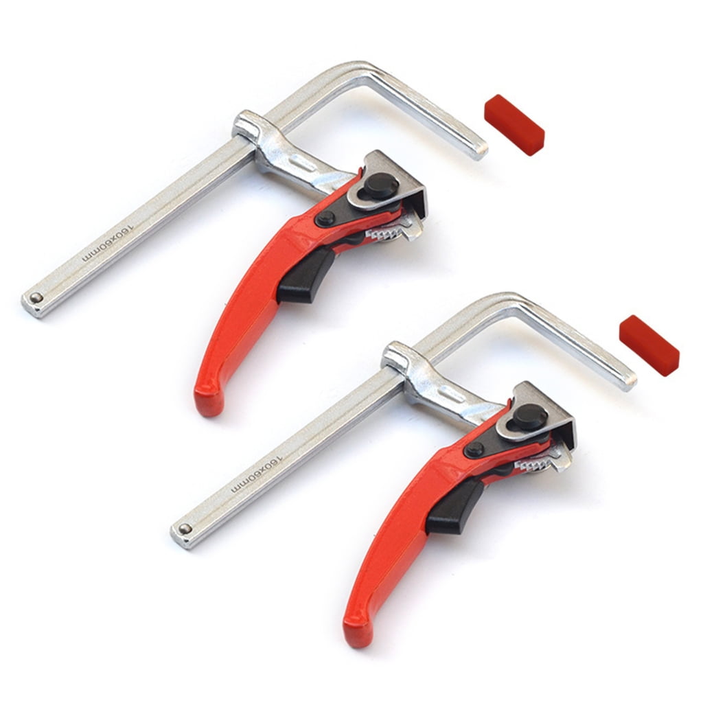 2pcs Ratcheting Table Clamps Quick Release Bar Clamps Strong Steel ...