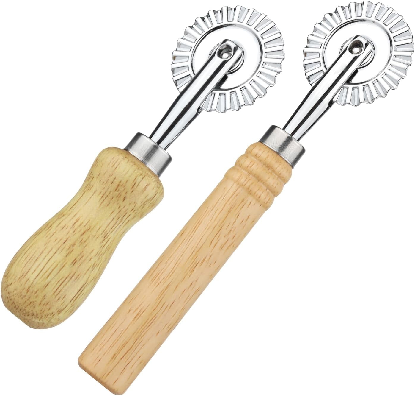 2pcs Ravioli Cutter Wheel, Pasta Cutter Roller with Long and Short ...